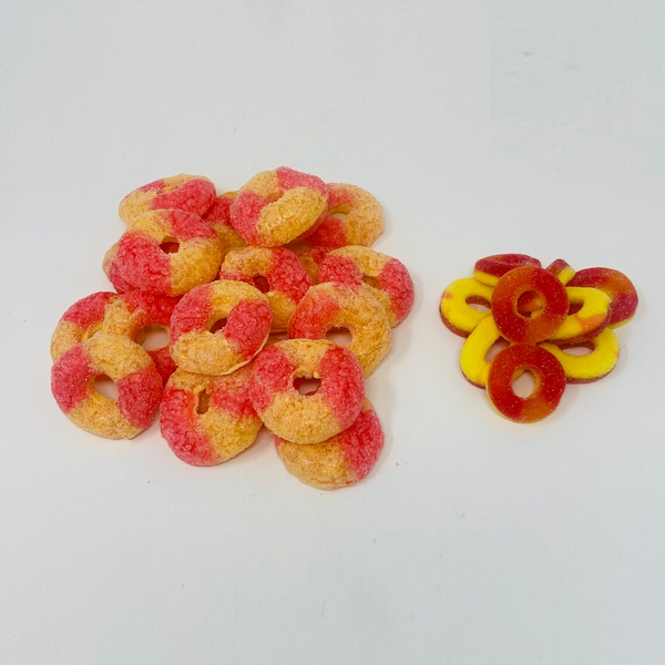 Buy Now Freeze Dried Peach Rings – SweetyTreatyCo